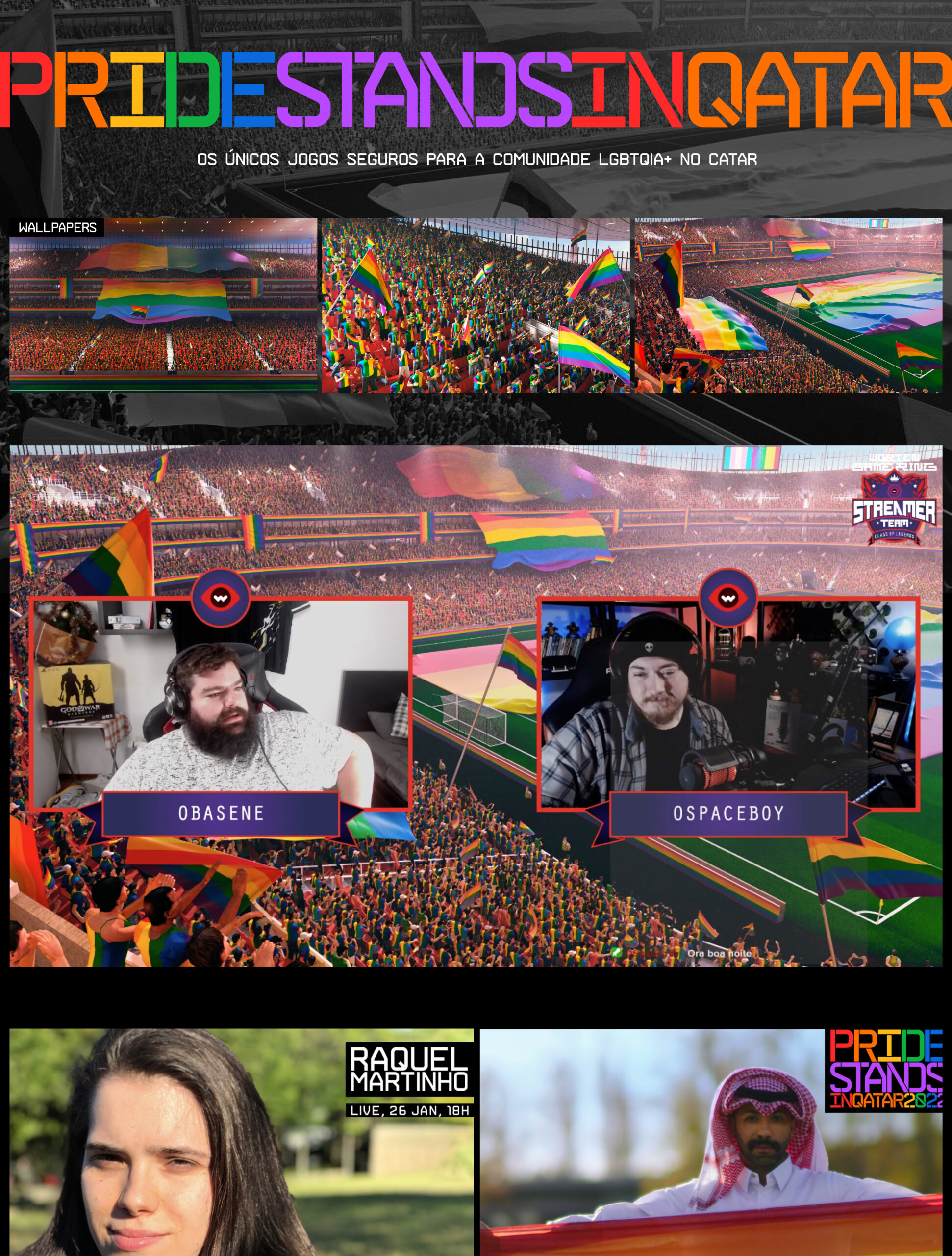 PRIDE STANDS IN QATAR - Comon